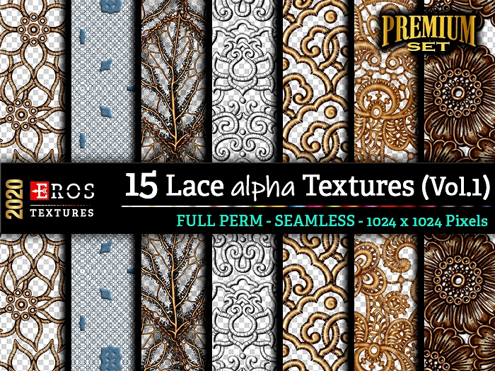 Second Life Marketplace Lace Textures